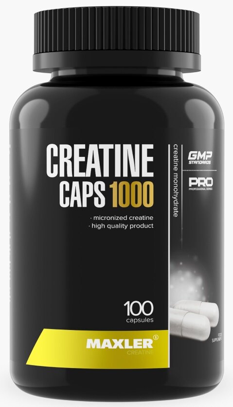 Creatine Caps 1000 (Креатин 1000) 100 капсул (Maxler)_