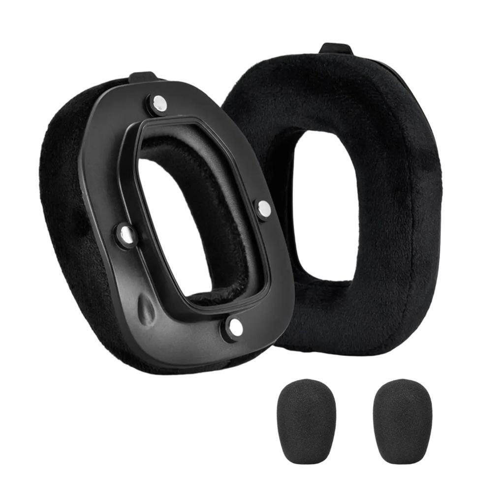 Замена амбушюр с магнитной кнопкой для наушников A40TR, ветрозащита для микрофона, Фланелевый