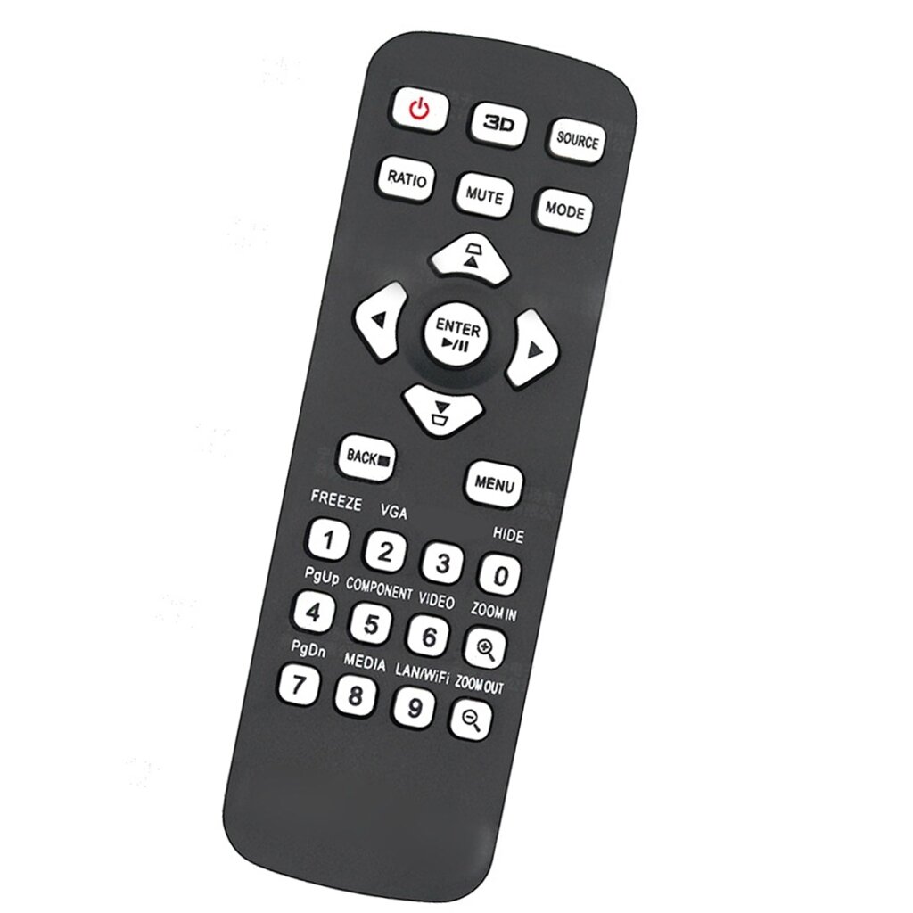 Универсальный Сменный Пульт дистанционного управления для X128GH X118H X1126AH D616D Нескольких Моделей Проекторов и более Черный