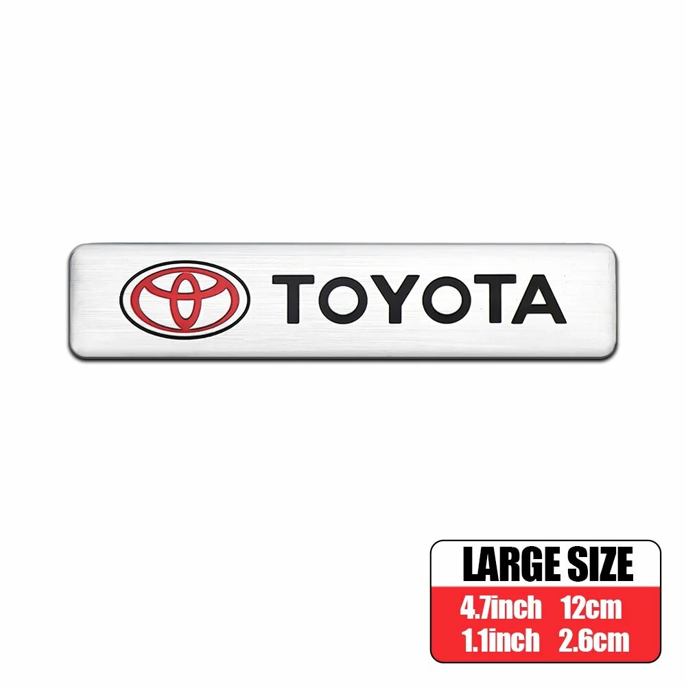 3D значок из алюминиевого сплава, эмблема, украшения, наклейки на кузов, автомобильные Toyota