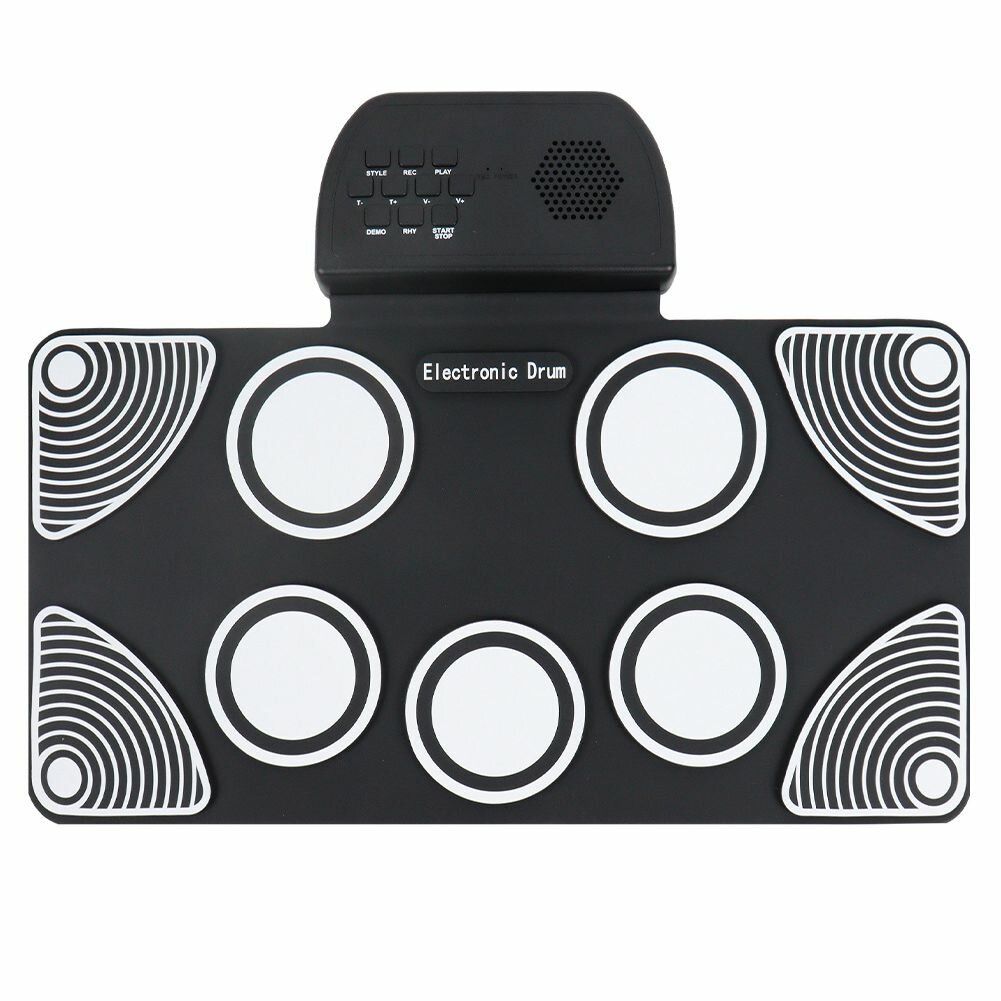 Электронная барабанная установка Silikon, портативная, с динамиком, 29*29*2,3 см