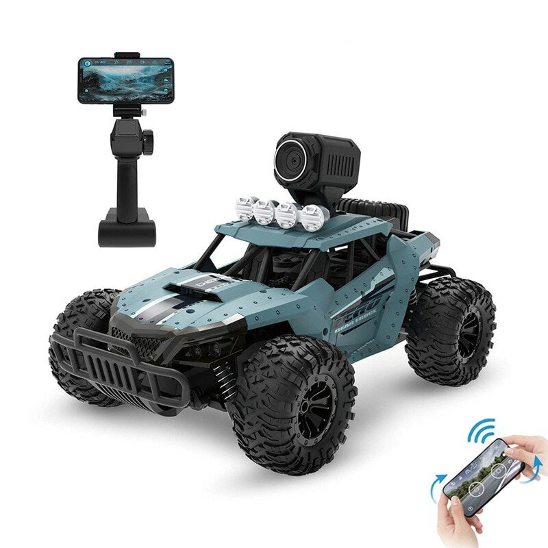 Автомобиль Игрушка Мальчик RC Автомобиль С Телефоном Приложение Грузовик Дистанционного Управления Для Детей RC Offroad Автомобиль 2WD 2.4GHz С 720P HD FPV Камера (Синий)