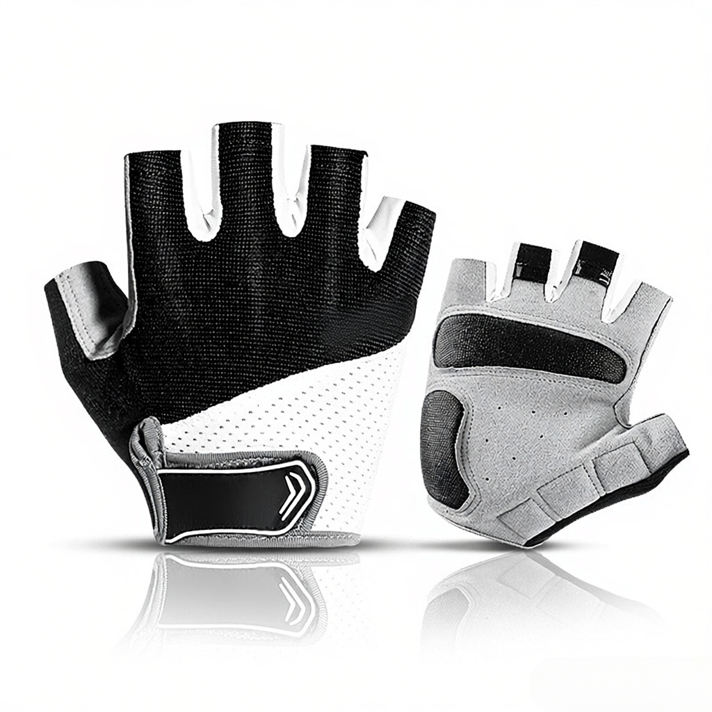 Перчатки для велосипеда полу пальчатые дышащие с антискользящей подкладкой для мотоцикла MTB дорожных велосипедов мужские женские спортивные велосипедные перчатки цвет красный синий черный размер M L XL 1 шт