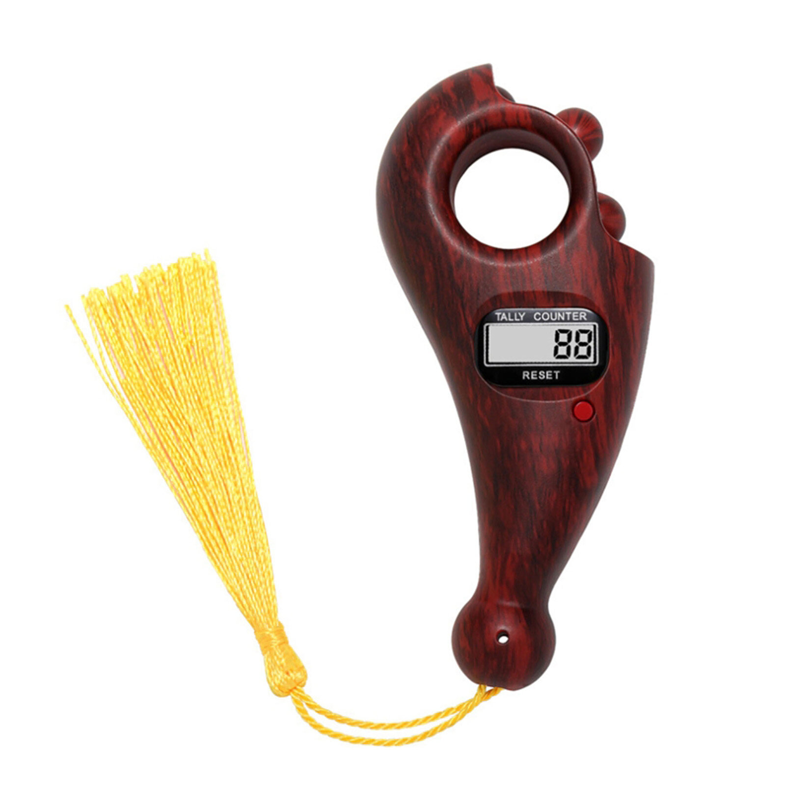 Цифровой счетчик бусин 5 каналов Пальцевые счетчики Портативные вращающиеся четки с цифровым счетчиком Антистрессовая игрушка для буддийского расслабления и снятия напряжения