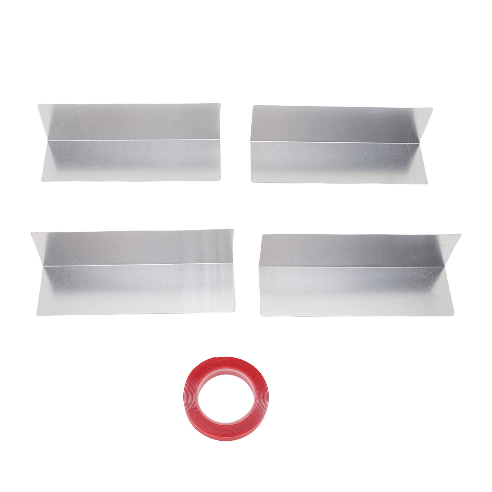 4 шт. уплотнители для гаражных ворот, алюминиевые, влагостойкие, для внутренних и наружных дверей дома, 5,91 x 1,77 дюйма.