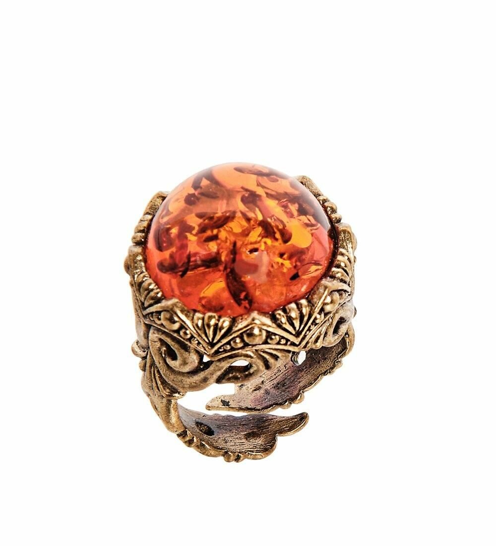 Кольцо, янтарь