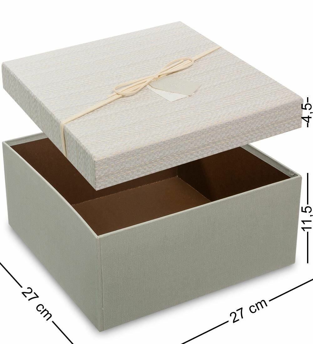 Коробка Квадрат цв. серый WF-78/3-B Packing Symphony Финляндия