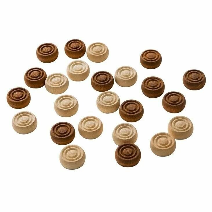 Фишки для нард "Кировские" большие с кубиками 62778 Ладья-С