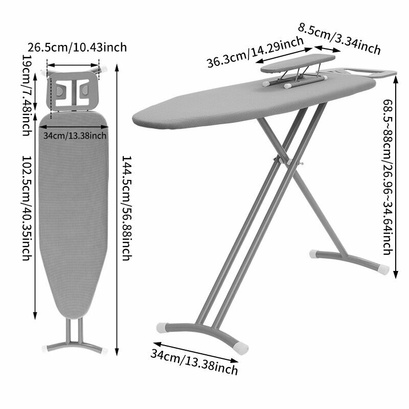 Складная напольная гладильная доска с изоляцией для дома, мобильная гладильная доска для гостиничных номеров, сверхширокая утолщенная гладильная доска