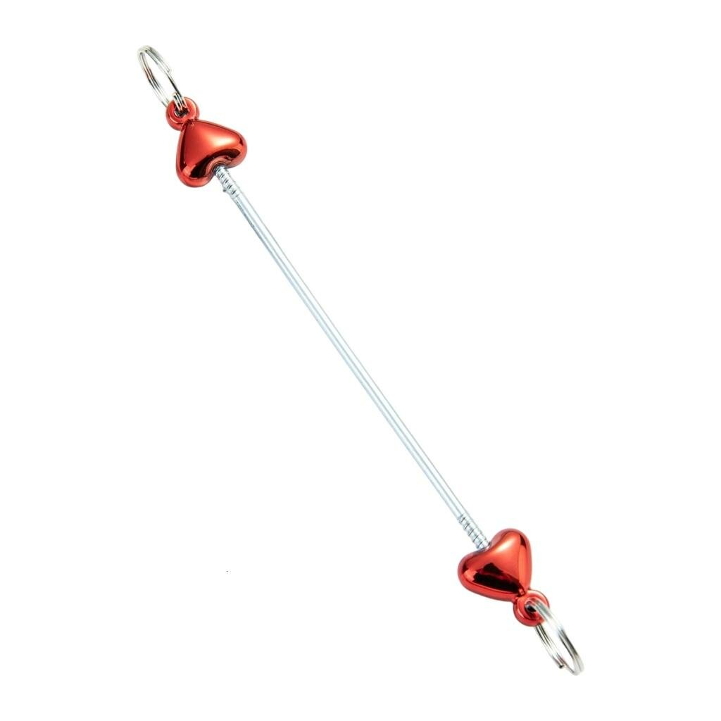 Брелок для ключей love pole из бисера своими руками-красный