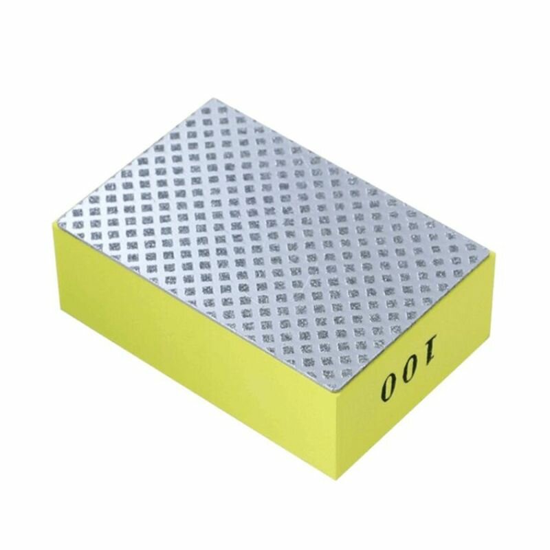 Практичные алмазные полировальные подушечки для ручной полировки, ручные шлифовальные блоки шлифования острых кромок мраморной каменной плитки