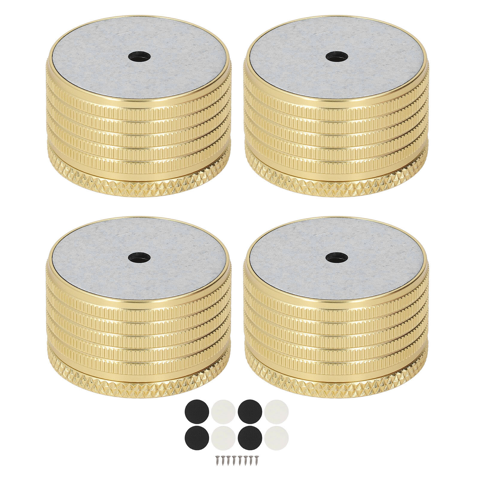 Шт. Опорные ножки для каркаса кровати, алюминиевые подставки для мебели, дивана, стола и стула, регулировка высоты 23-37 мм, глянцевое золотистое покрытие.