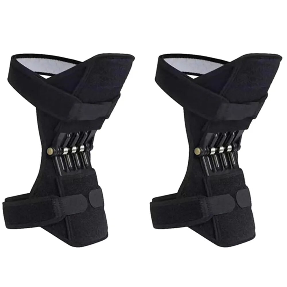 1 пара поддержка колена Power Lift слабый фиксатор сустава пружинный стабилизатор тренажер для спорта здравоохранение растяжитель для ног