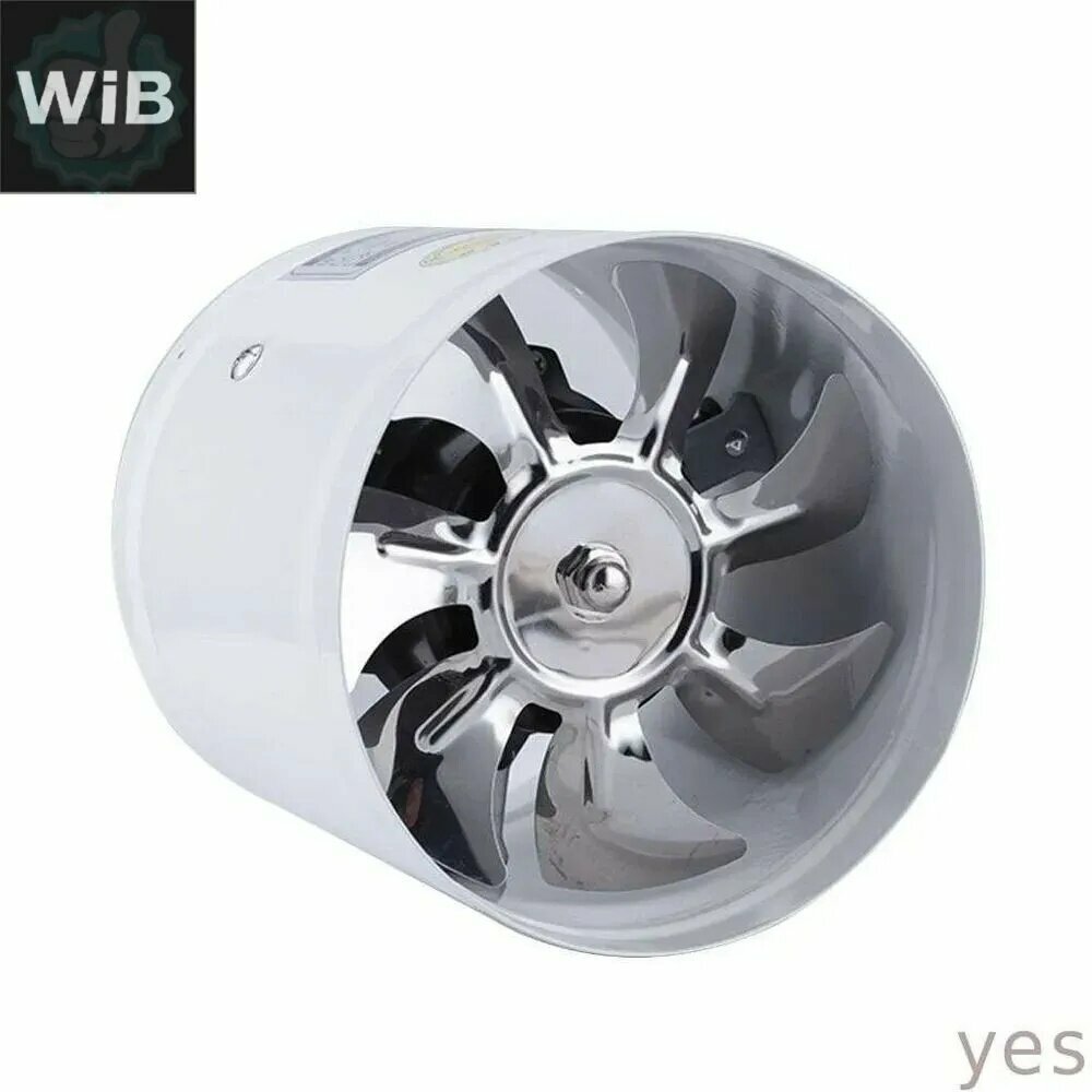 Многофункциональный мощный бесшумный вытяжной вентилятор, вентилятор из металлических труб, низкий уровень шума для бытовой кухни, подвала