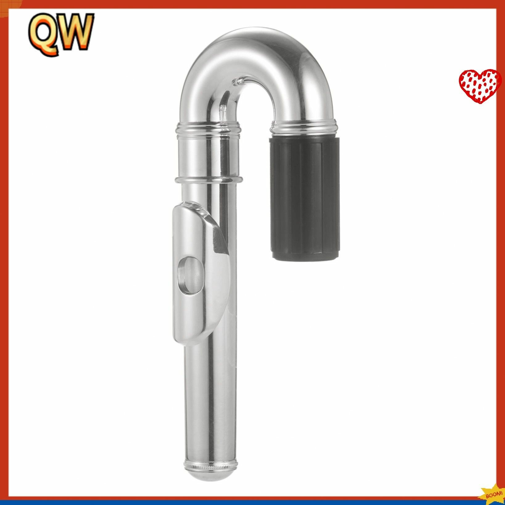 Никелированная флейта с изогнутым головным соединением, запасная часть