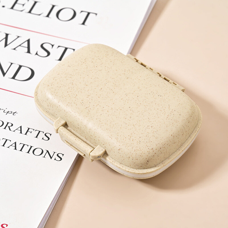 Портативная коробка для хранения с 8 отделениями, пыленепроницаемая, влагозащищенная, герметичная коробка для бизнеса, путешествий и хранения таблеток