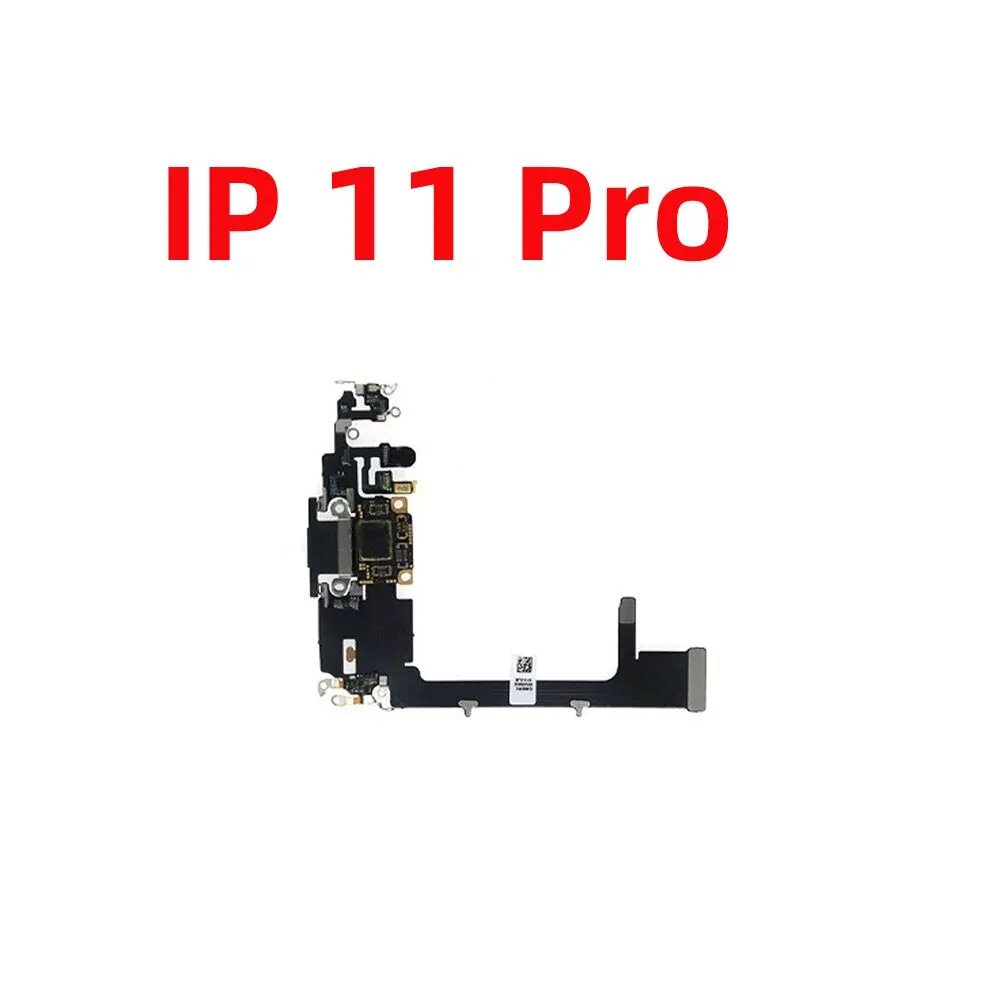 Плата нижняя для iPhone 11 Pro шлейф на системный разъем питания / гнездо зарядки телефона Хонор