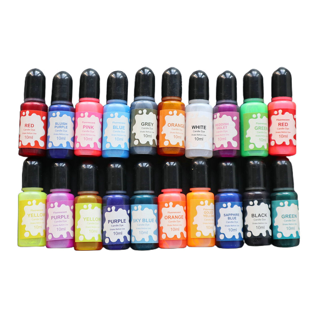 20 Цветов Художественные Чернила Спиртовая Смола Пигментный Набор Жидкая Смола Краситель Диффузия Чернил для УФ-Окрашивания Концентрированной Смолы