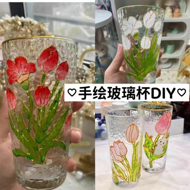 Цветной стеклянный стакан, нерегулярный цветной блок, стакан для воды, стакан для холодных напитков, стакан для сока, летний домашний радужный стакан для питья