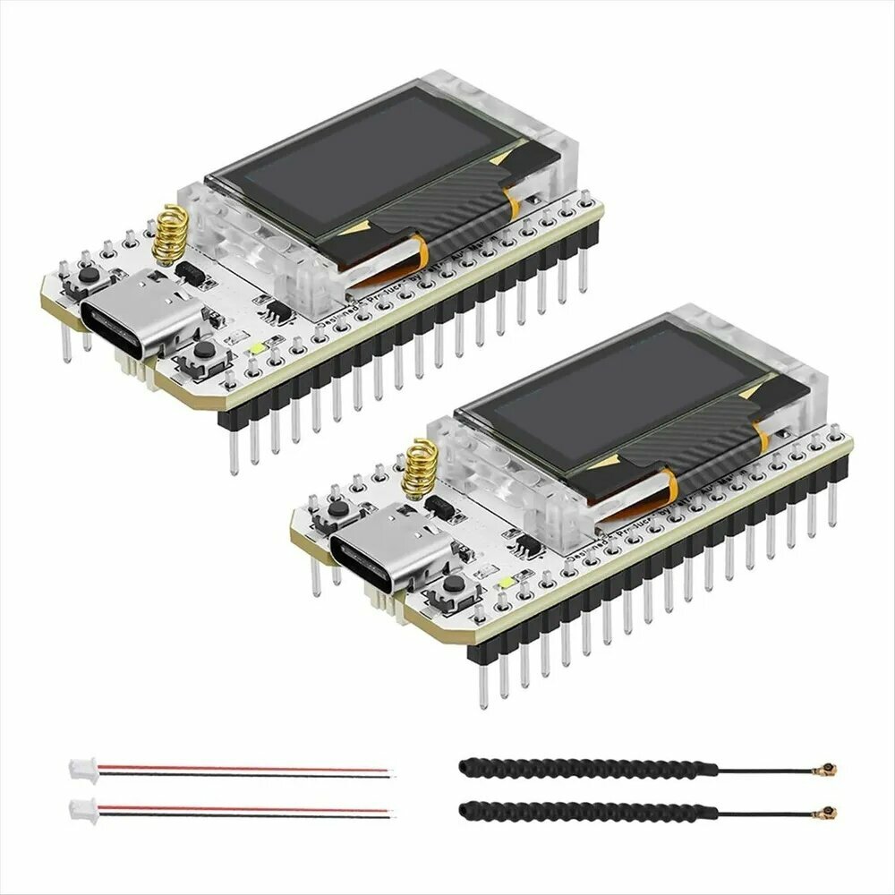 2 Комплекта Платы Разработки ESP32 LoRa V3 С Антенной LoRa 868 МГц