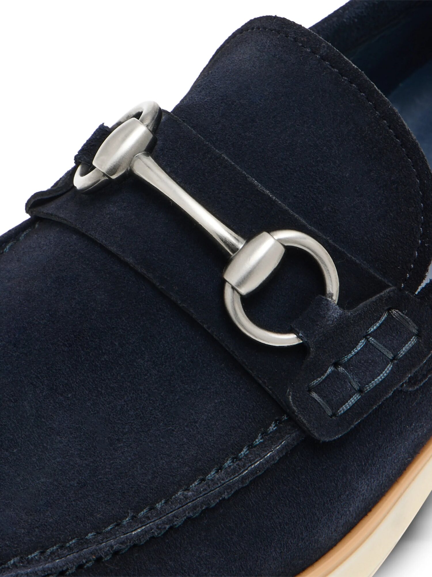 Лоферы MAGNANNI Topstitched suede loafers, размер 41, blue — фото 1