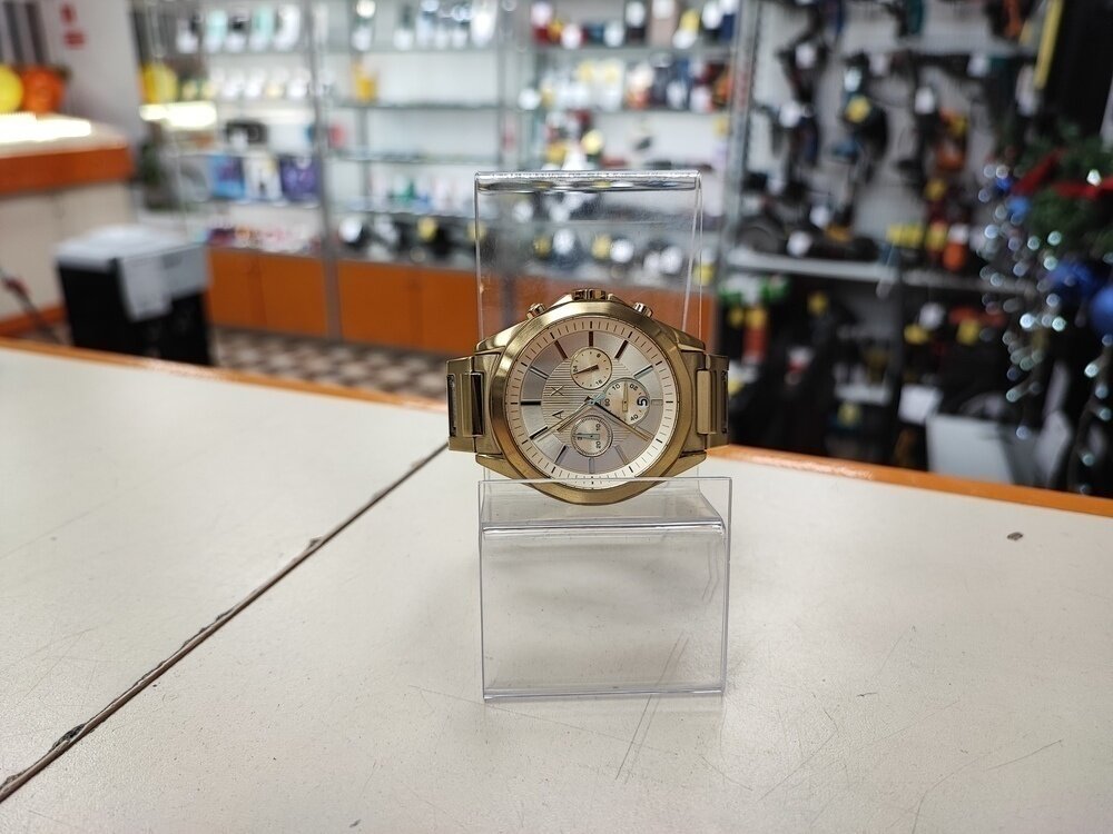Наручные часы Armani Exchange Drexler, золотистый, Б/У, уценка