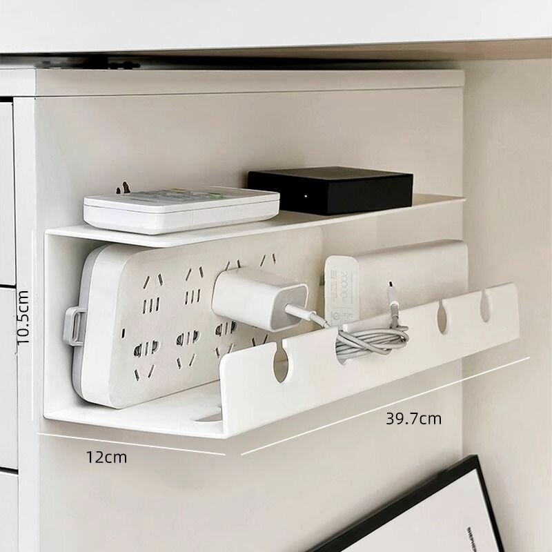 Органайзер для кабелей под столом, стойка для управления кабелями, коробка с прорезями, органайзер для проводов без сверления, артефакт для хранения розеток и удлинителей