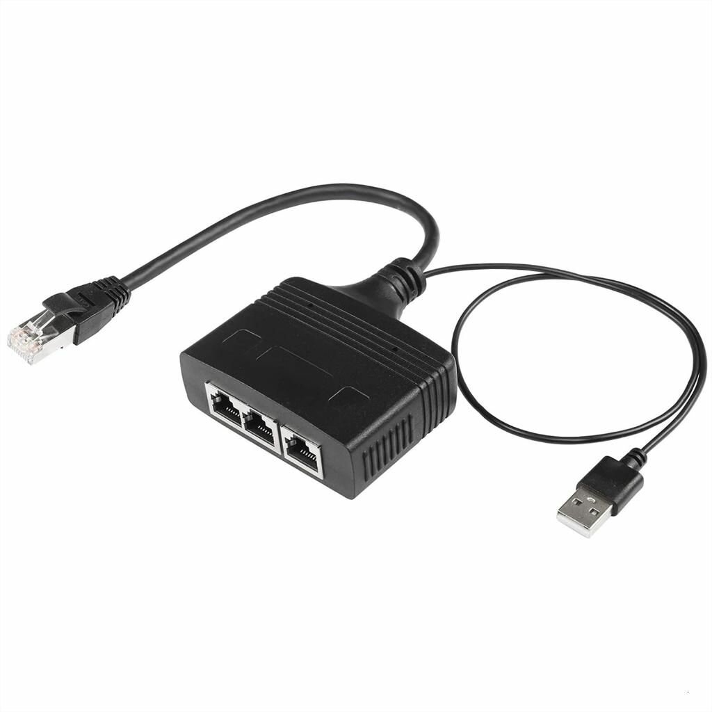 Разветвитель Ethernet RJ45 1x3 100 Мбит/с