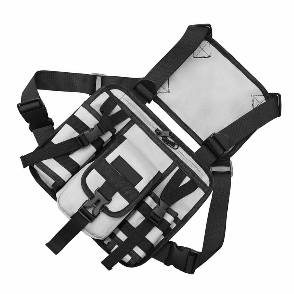 Тактический нагрудный ремень-сумка, Серый