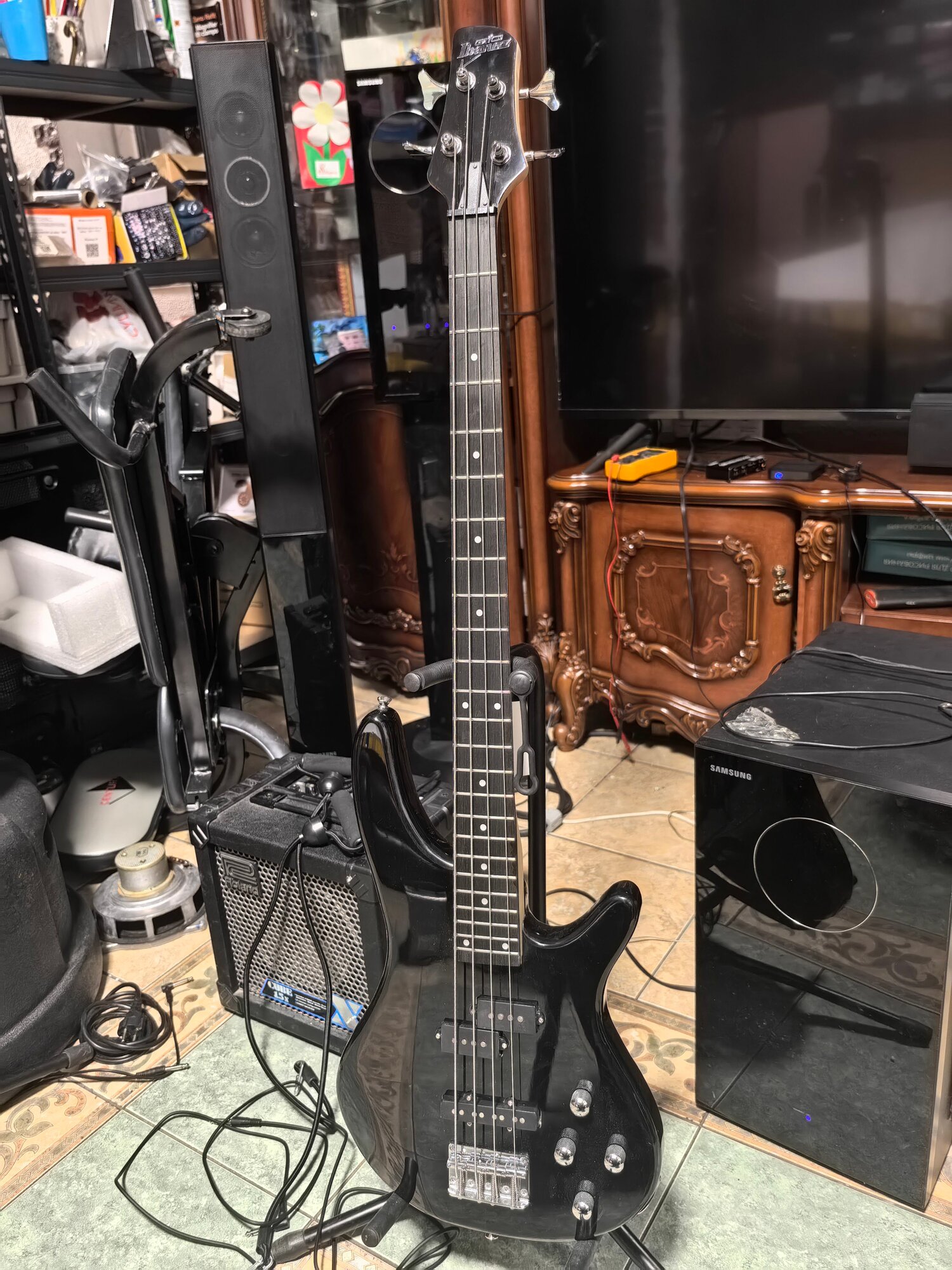 Электрогитара Ibanez бас-гитара, 24 лада, набор с аксессуарами, гитара для начинающих и профессионалов