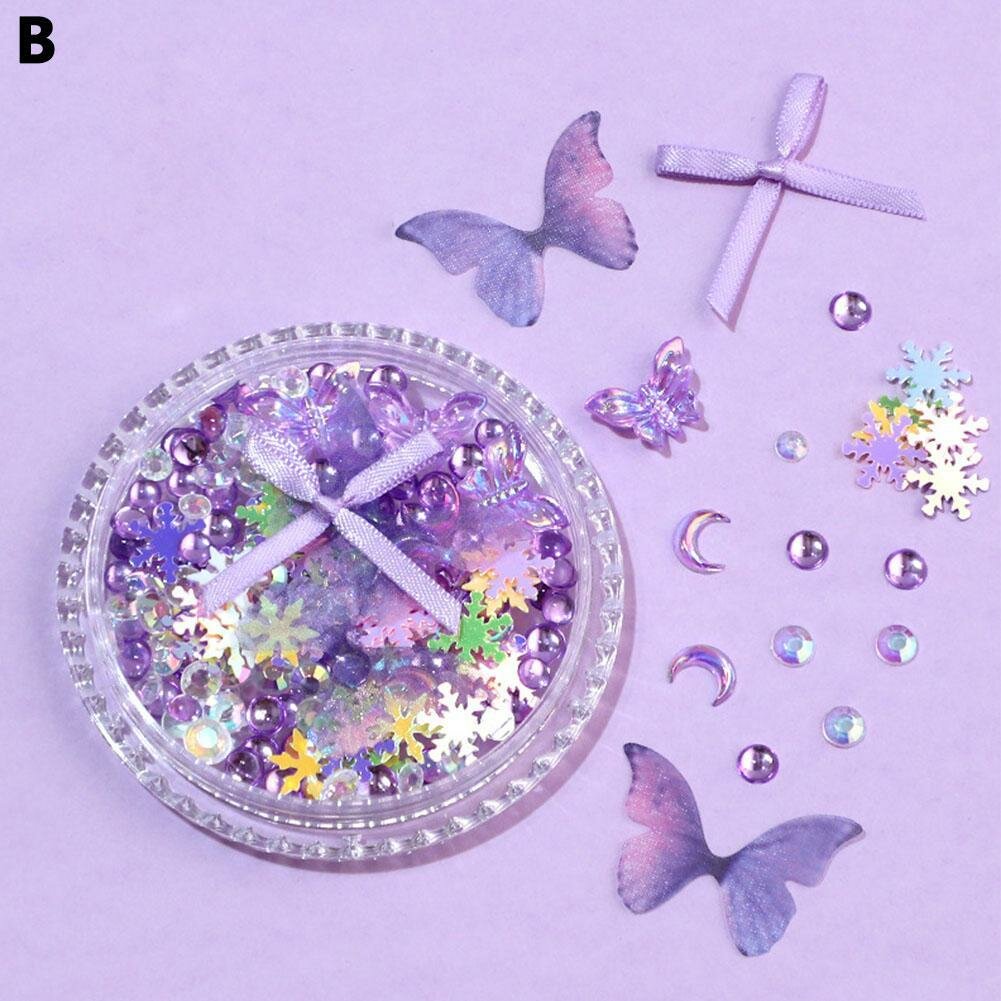 Colorful Mirror Aurora Butterfly Children's Face Stickers Makeup Accessories Stage Face Moon G8L3