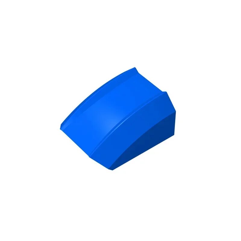 Наклонный изогнутый кирпич GOBRICKS 2x2, Синий (050)
