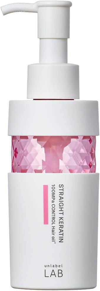 UNLABEL LAB Stright Keratin Hair Oil Восстанавливающее масло для волос с кератином, с цветочно-фруктовым ароматом, 100мл.