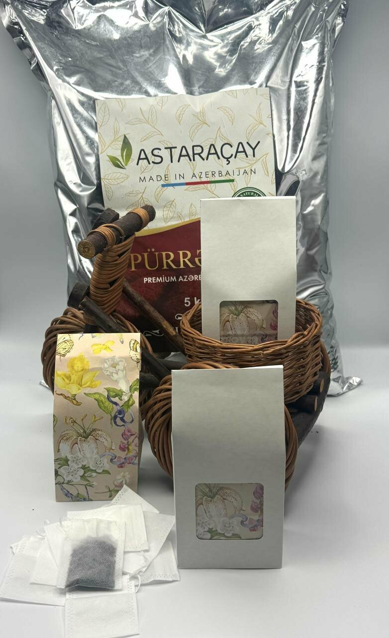 Азербайджанский настоящий чай ASTARAÇAY Pürrеngi. Натуральный крупнолистовой азербайджанский чай премиум-качества, 100гр