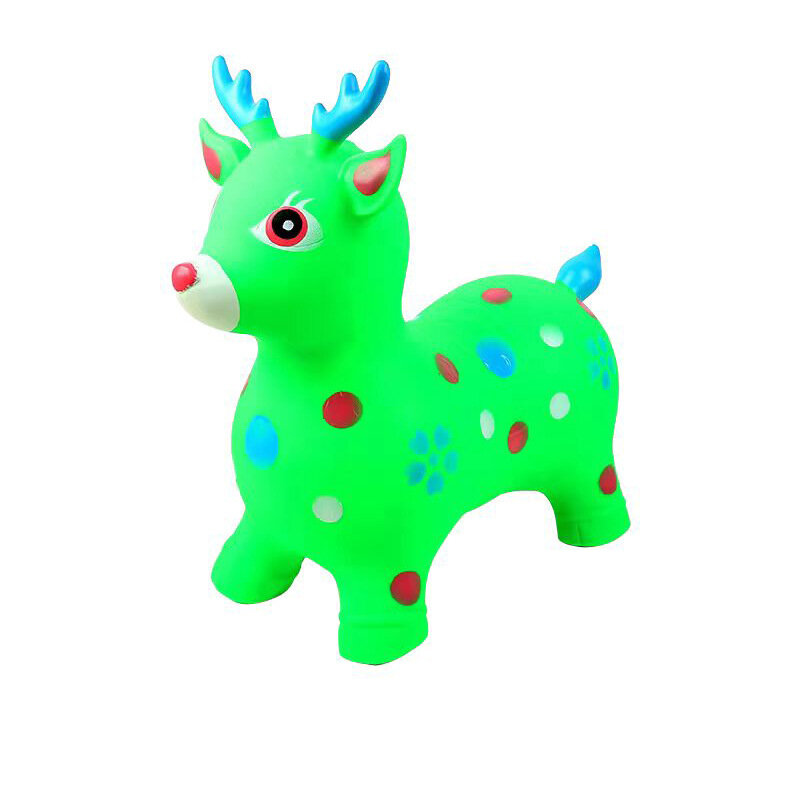 Надувная игрушка лошадь, прыгающая лошадь, прыгающий олень, экологически чистая резина, уличная музыкальная лошадка для малышей, прыгающее животное