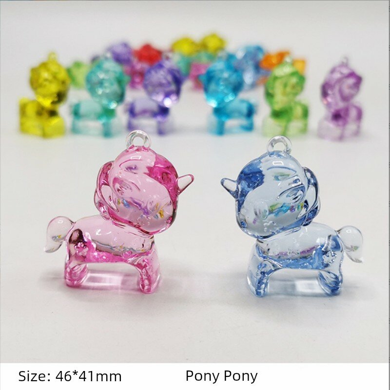 Прозрачная акриловая мини-сумочка, сумка-тоут, имитация драгоценных камней, реквизит для ролевых игр, детские