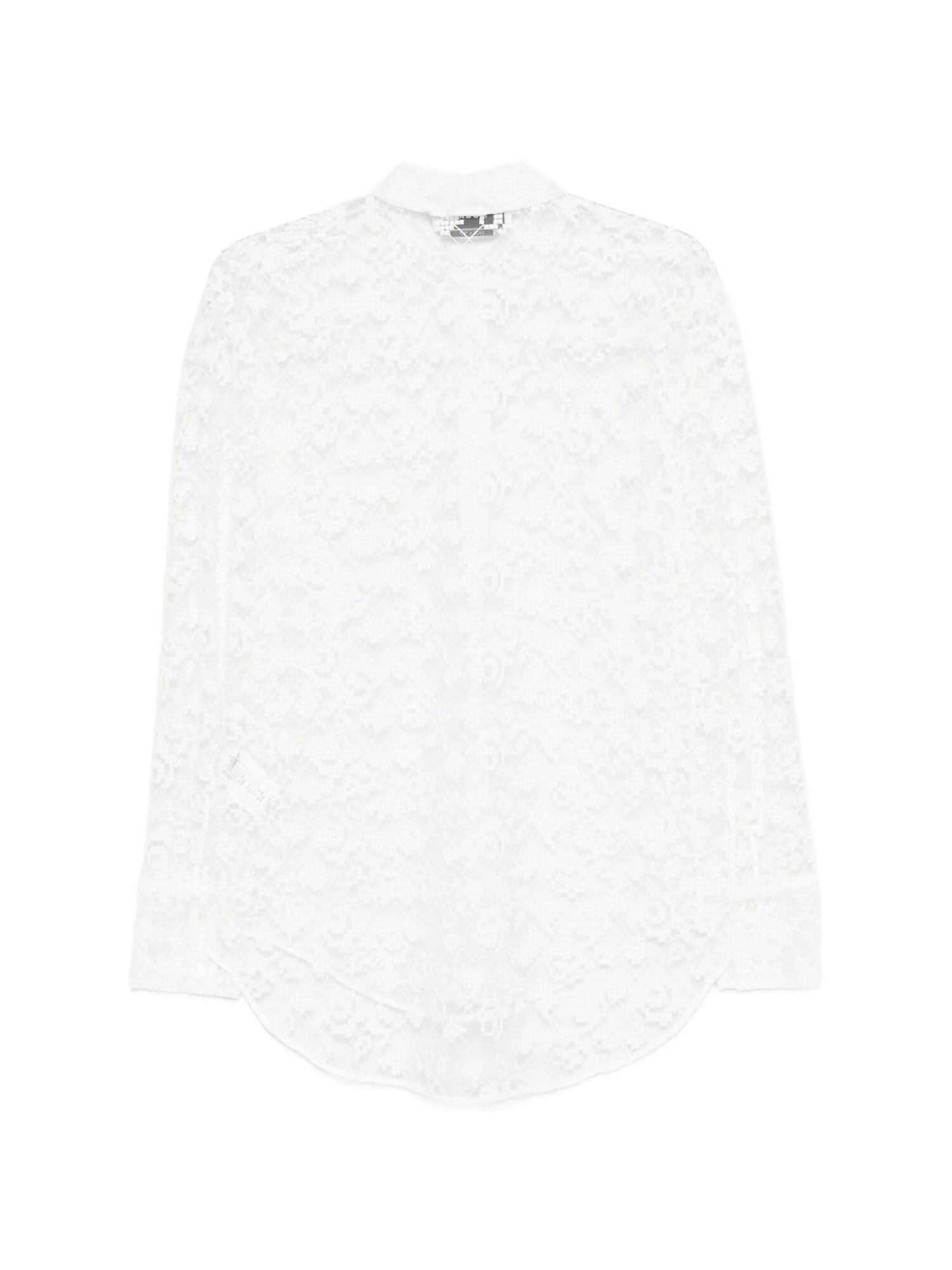 Рубашка MSGM Button-fastening shirt, размер 42, white — фото 1