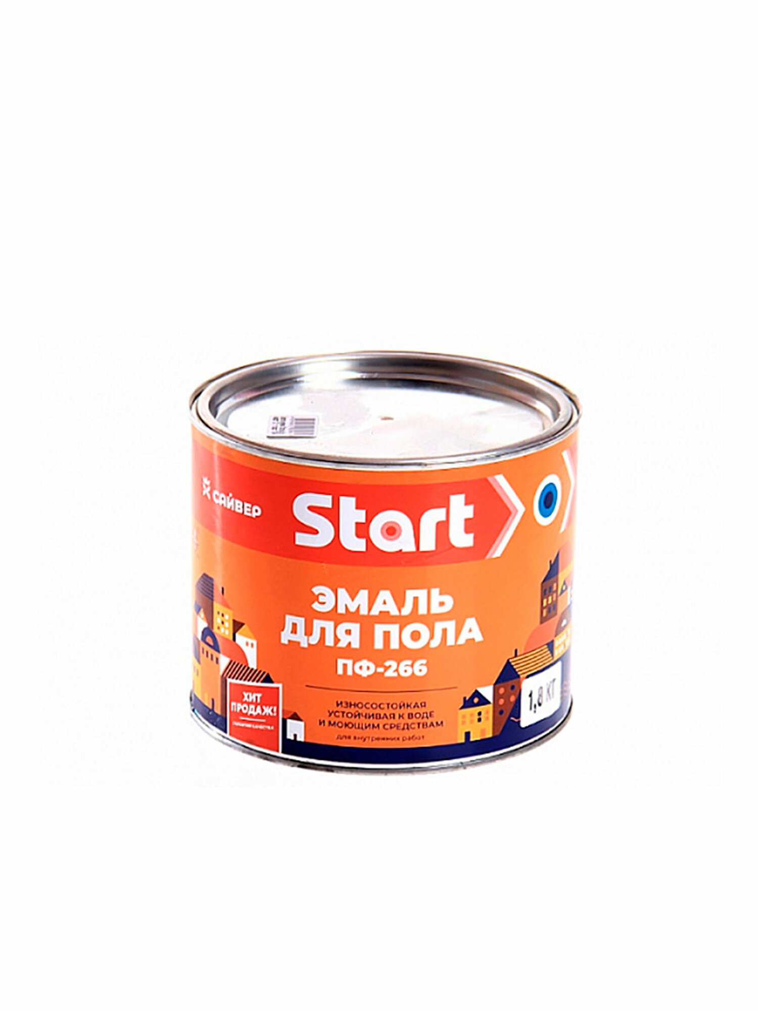 Старт эмаль ПФ-266, желто-коричневый, 1,8 кг