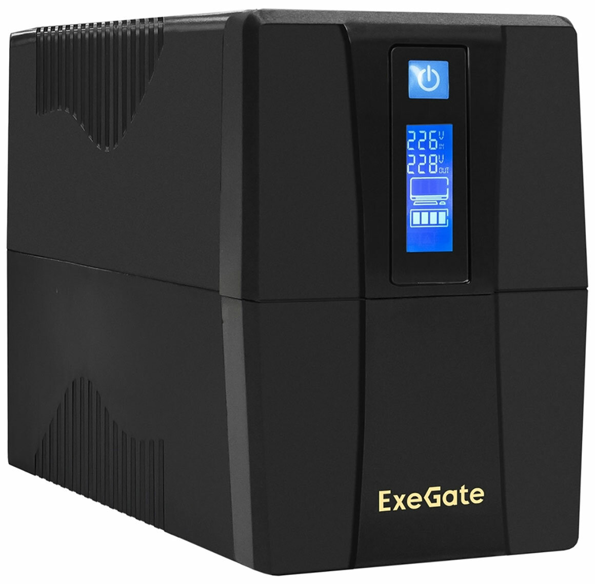 Источник бесперебойного питания ExeGate Power Smart ULB-1000. LCD. AVR.2SH. RJ. USB