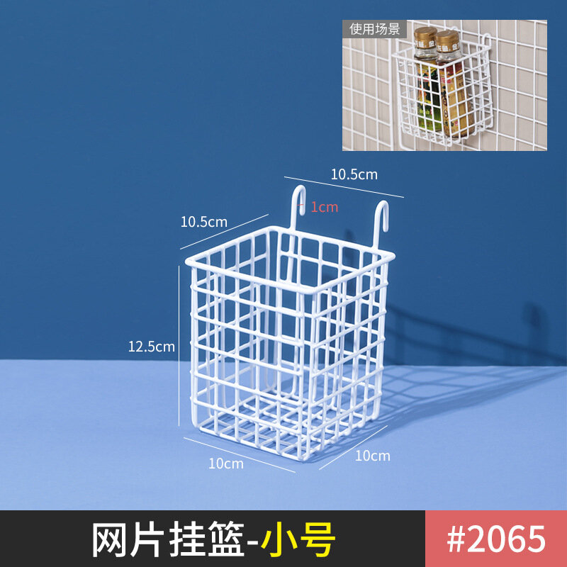Японский стиль сетчатая решетка железная подвесная корзина проволочная сетка стеллаж для хранения домашний стеллаж полка сетчатый органайзер корзина