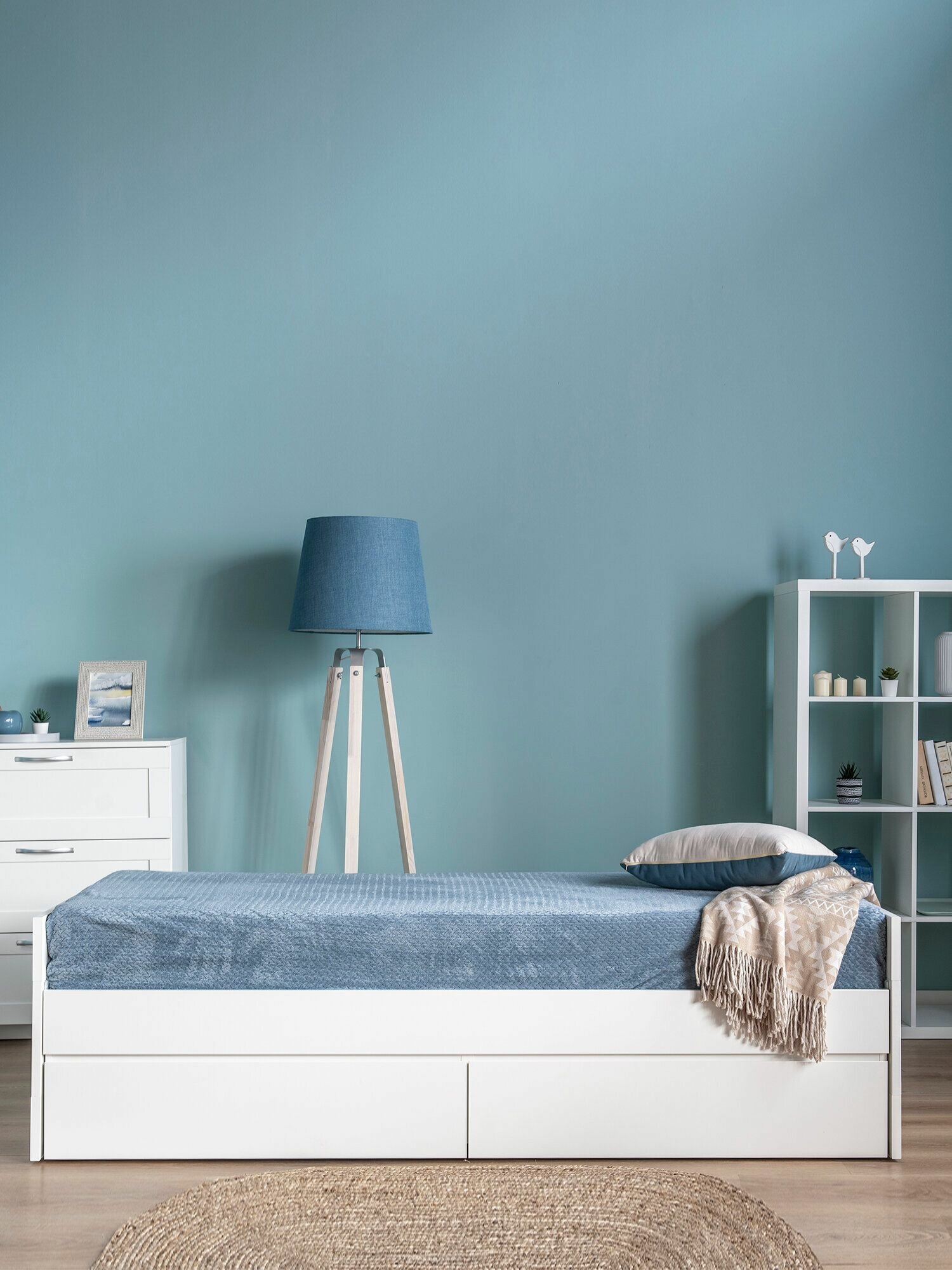 Кровать раздвижная Сириус, с ящиками, 90х200/180х200 см, белая, ГУД лакк