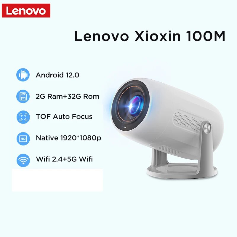 Lenovo Portable 4K Projector Вилка стандарта Великобритании, lenovo 100m
