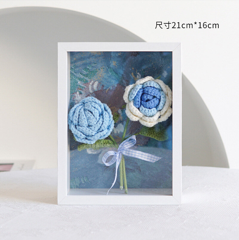 Ручная работа: вязаные крючком шерстяные цветы, вязаный букет из подсолнухов, украшение для фоторамки, подвеска, подарок на День учителя.