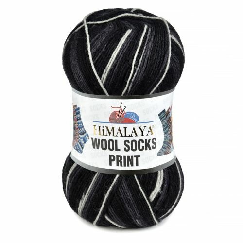 Пряжа Himalaya Wool Socks print S41-02 ( 1 моток, 100г/400м)