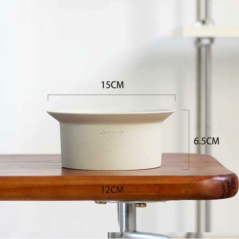 Керамический горшок для бонсай с мхом и черепахой, маленький, короткий, большой диаметр, для суккулентов, белый керамический горшок с грубой поверхностью, широкий горлышек, дышащий