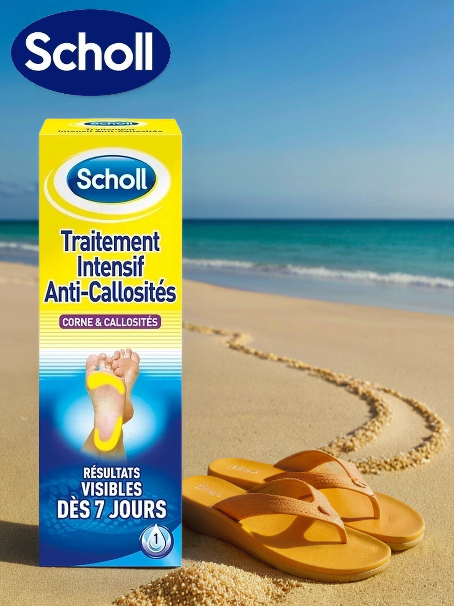 Смягчающий крем для ног Шолль от мозолей 75мл