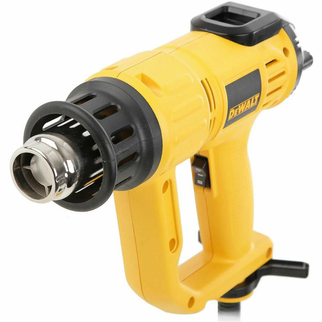 Промышленный фен DeWalt D26414, 2000 Вт, 50–600 °С, 650 л/мин, дисплей