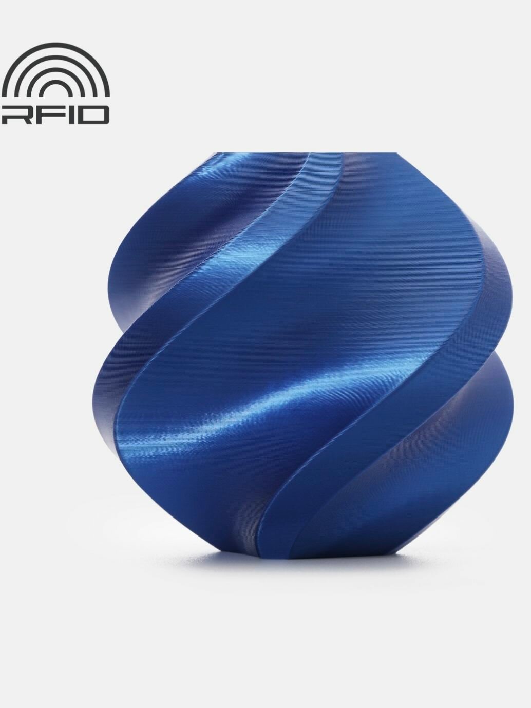 Филамент Bambu Lab Pla Silk + Blue (синий) для 3D принтера