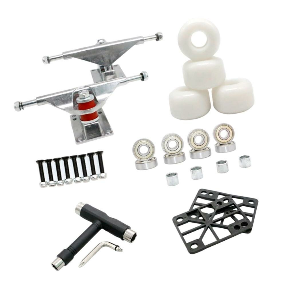 Подвески для скейтборда Gullwing с амортизацией, серебро