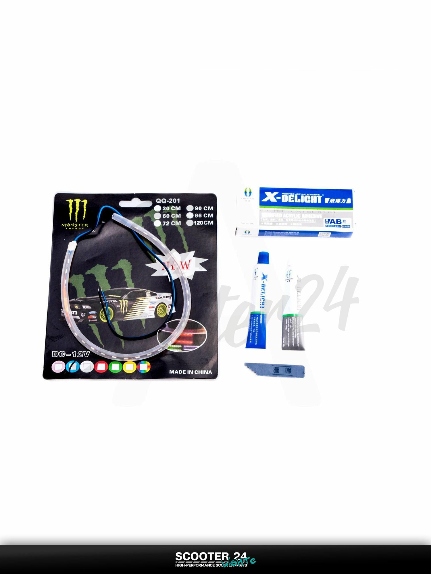 Лента светодиодная для подсветки мотоцикла / питбайка / квадроцикла "MONSTER ENERGY" "GJCT"